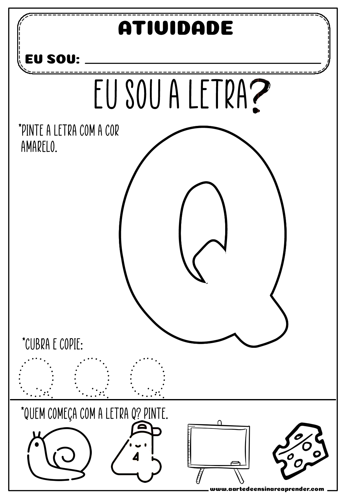 27 Atividades com a Letra Q para Imprimir: Lúdicas e Baratas