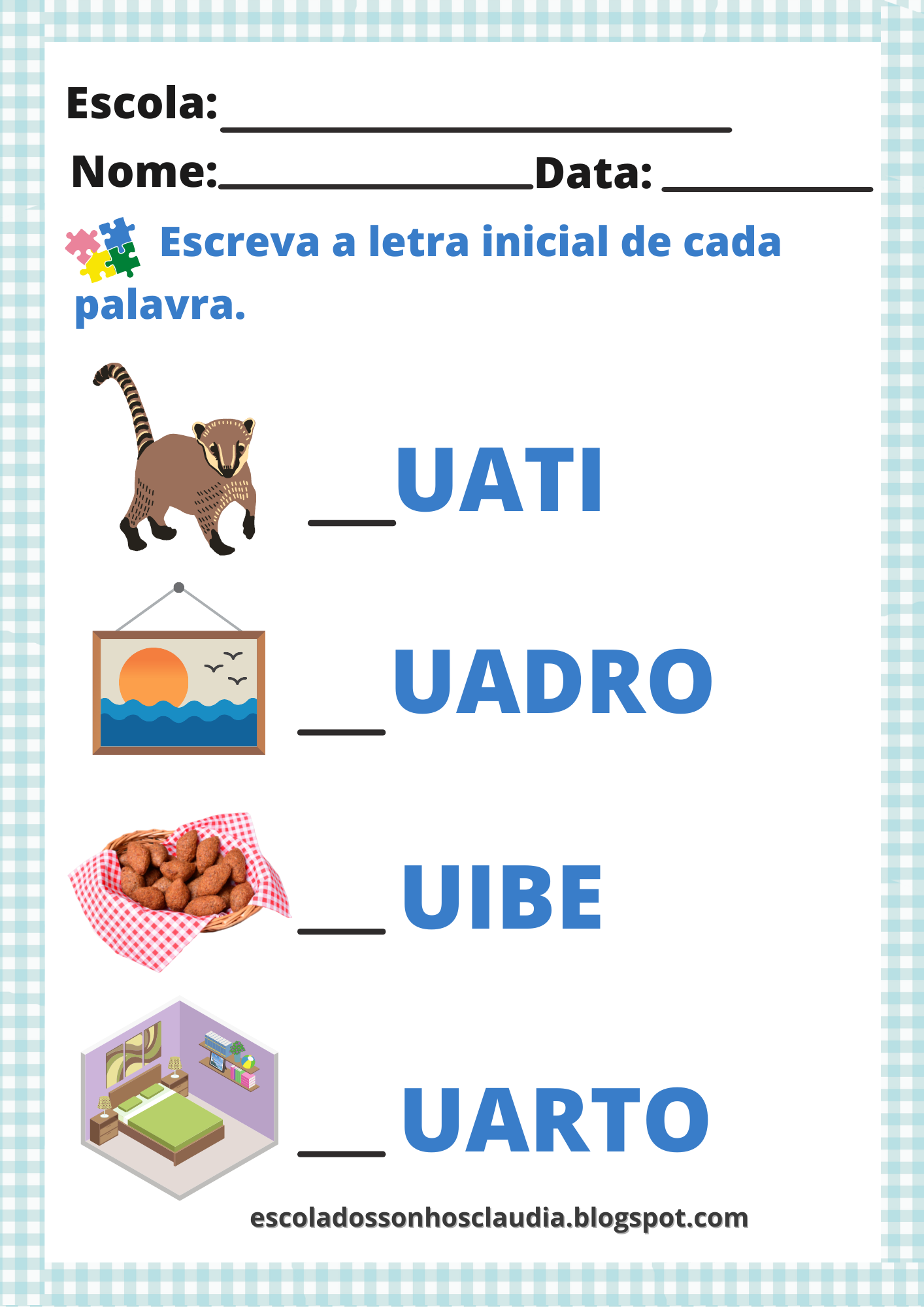 27 Atividades com a Letra Q para Imprimir: Lúdicas e Baratas