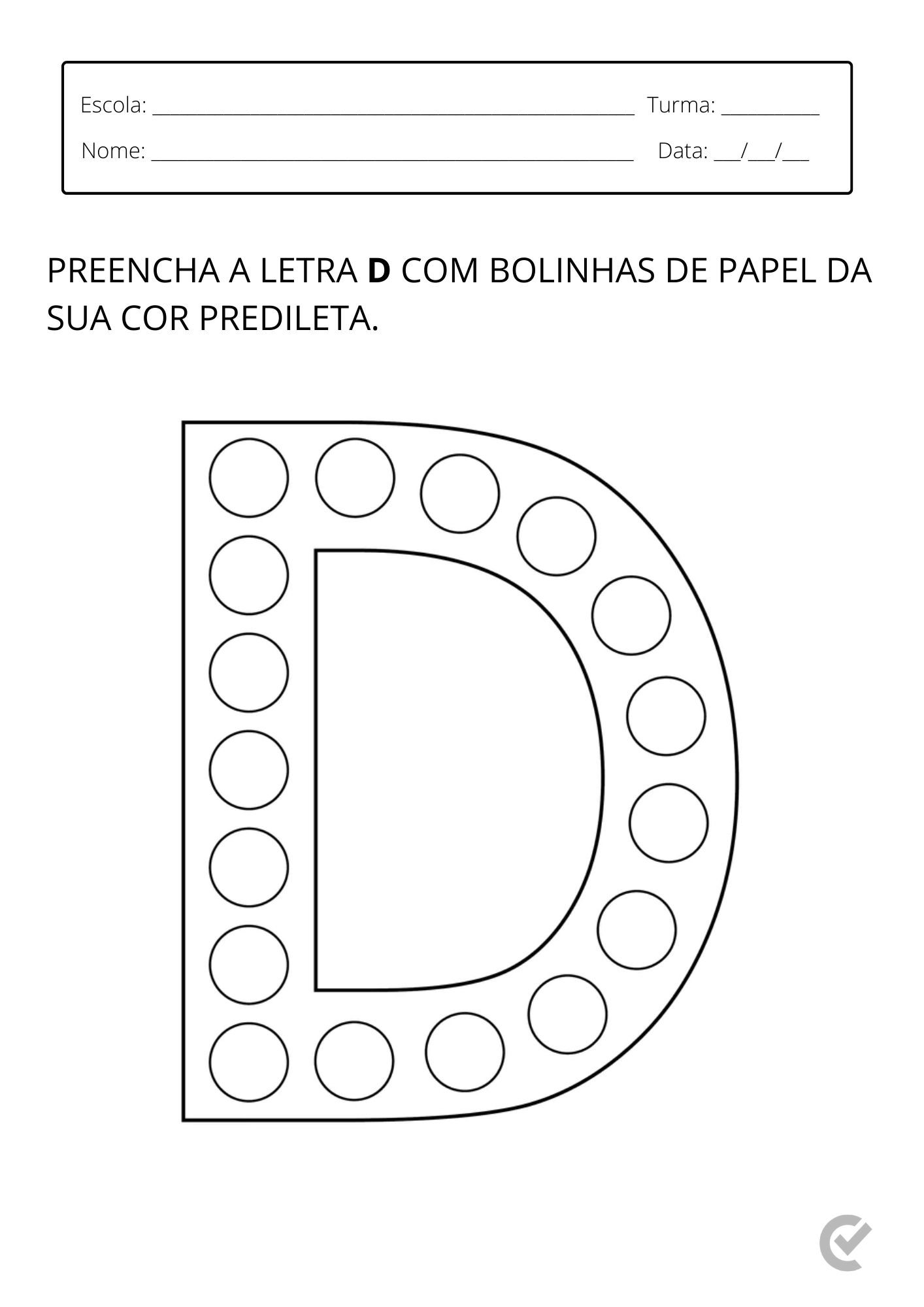 30 atividades com a letra D educação infantil que acabam com a confusão ...