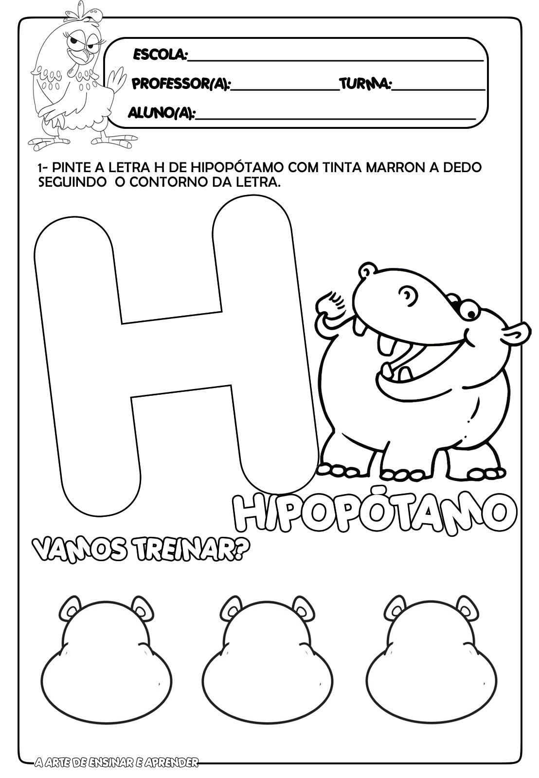 34 Ideias de Atividades com a Letra H para Educação Infantil